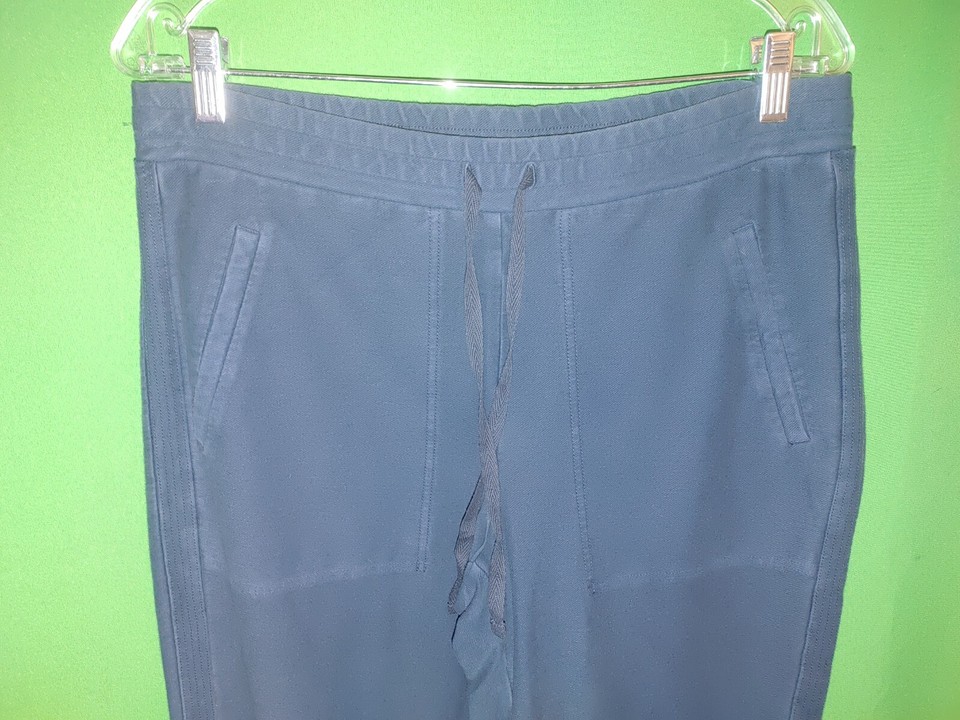 4373) NWOT J JILL small navy blue sweatpants pants knit pull on cotton ...