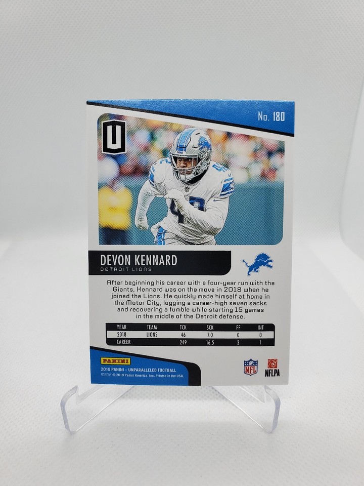 Devon Kennard - Detroit Lions - 2019 Panini Unparalleled - Vertical ...