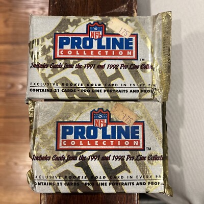 1991/1992 NFL Pro LIne Collection Rookie Gold Card Pack | eBay
