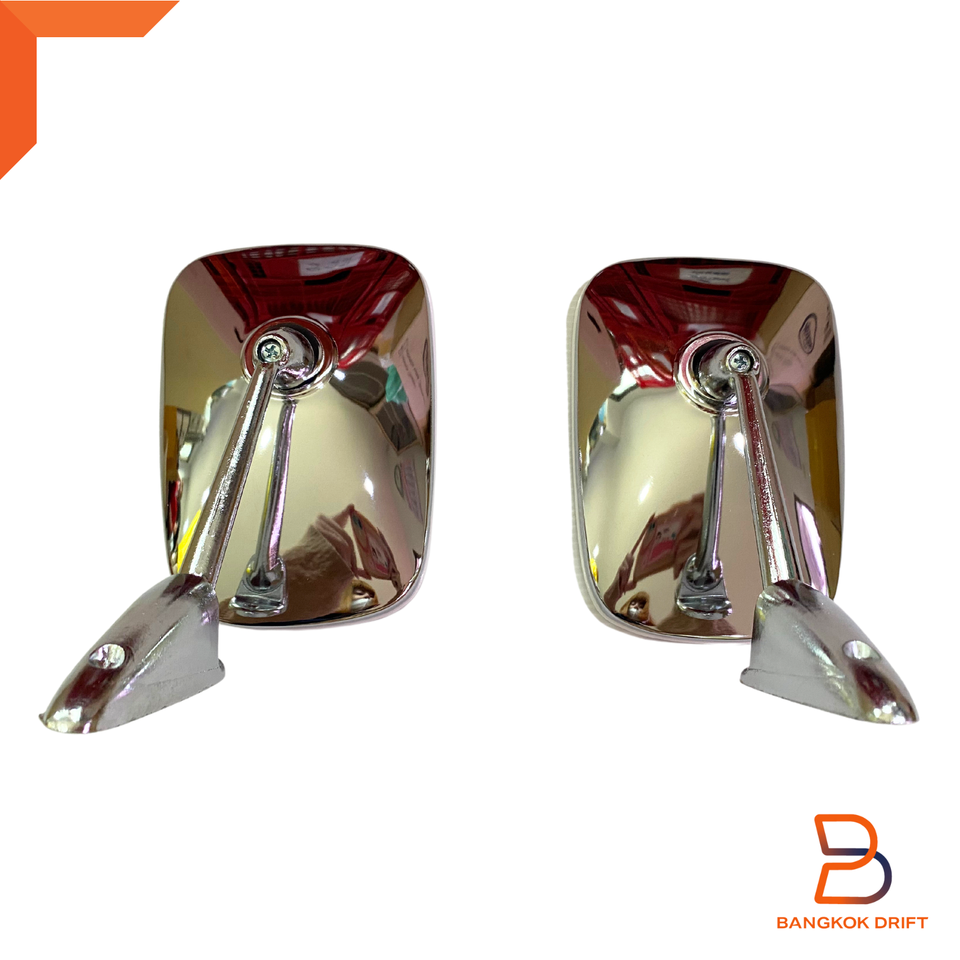 Pair Chrome Fender Door Wing Mirrors For Ford F-100 Ranger F-Series ...