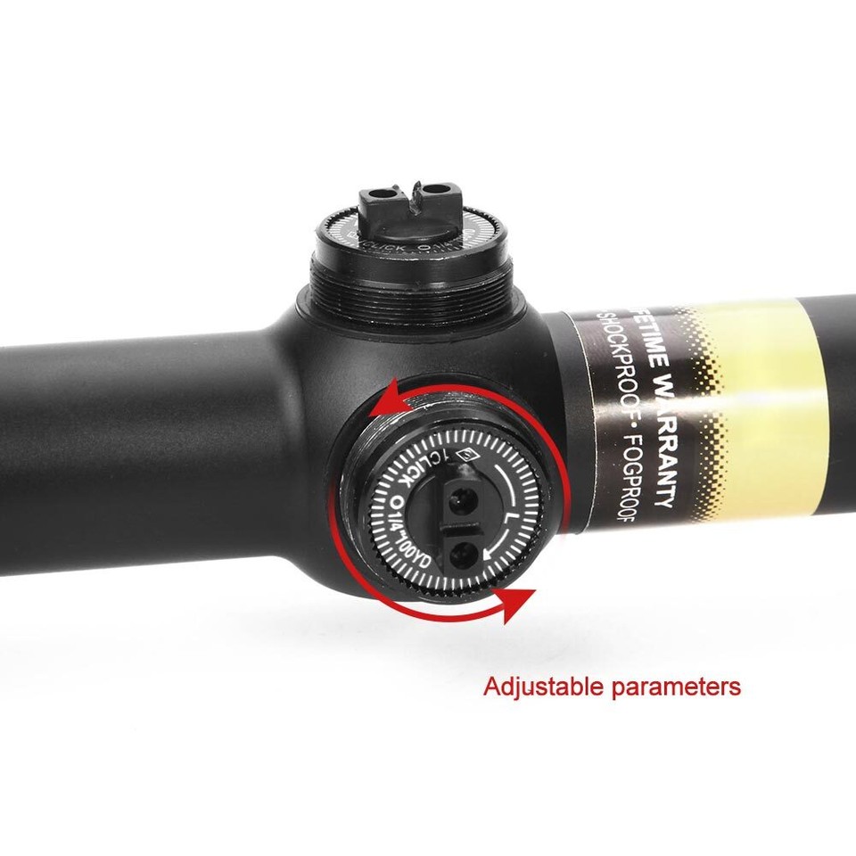 Tactical 4-16x 44 Rifle Red/Green Dot Sight luminous crosshair Scope ...