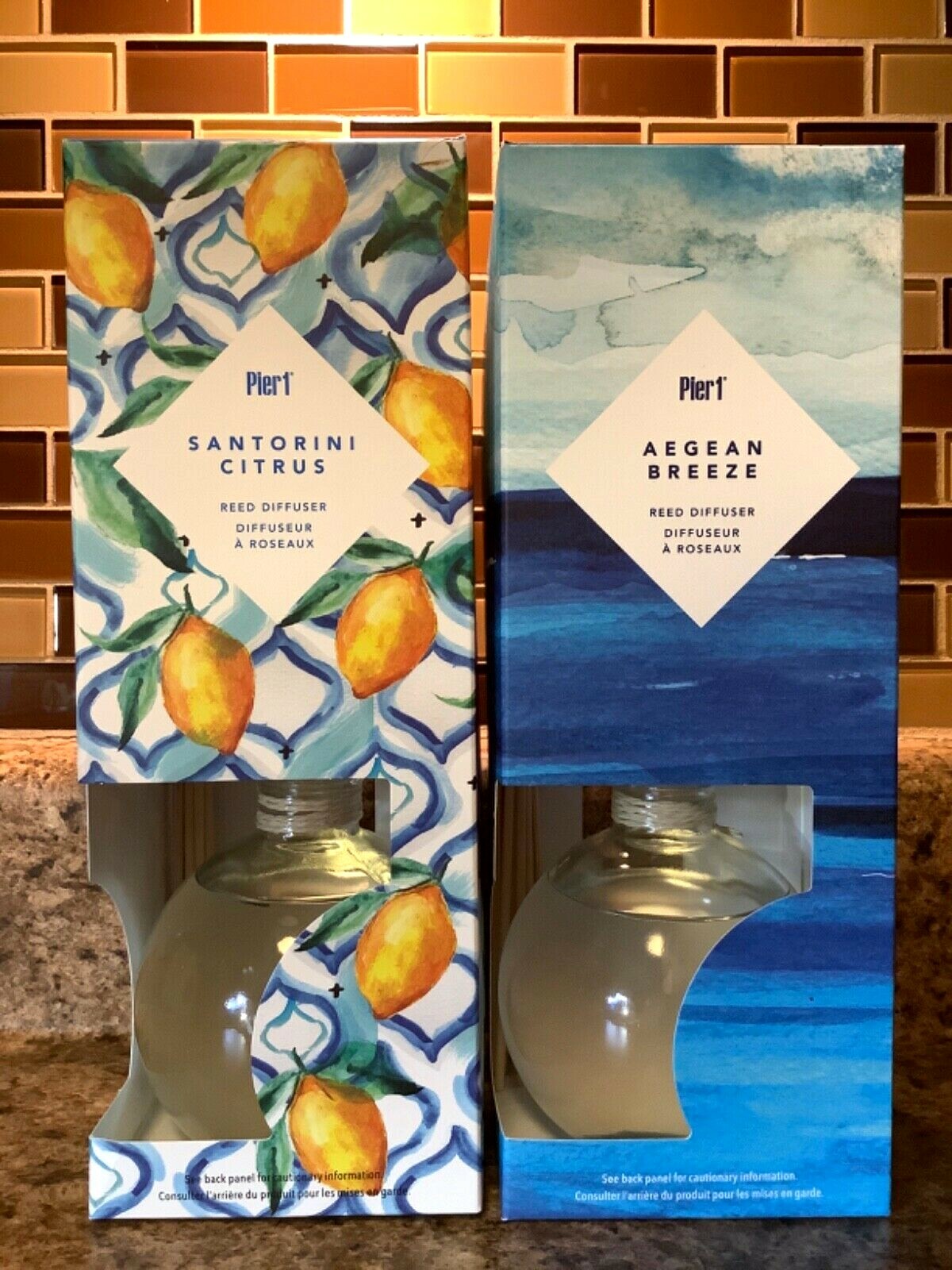 Pier 1 Imports Reed Diffuser Santorini Citrus or Aegean Breeze 8 fl oz ...
