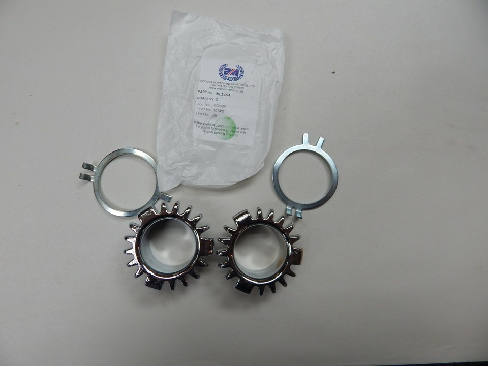 ANDOVER NORTON EXHAUST PIPE LOCK RING 06-2464 W TAB WASHER 06-2412 ...