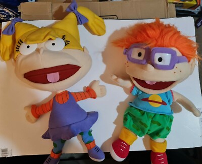 2x RUGRATS Angelica & Chuckie Vintage 1998 14" Hand Puppets by Applause ...