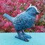 Cast Iron Blue Bird Statue Figurine Art Sculpture Home & Garden Decor ...