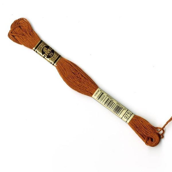 DMC 975 Russet Brown Stranded Floss Embroidery Thread for sale online ...