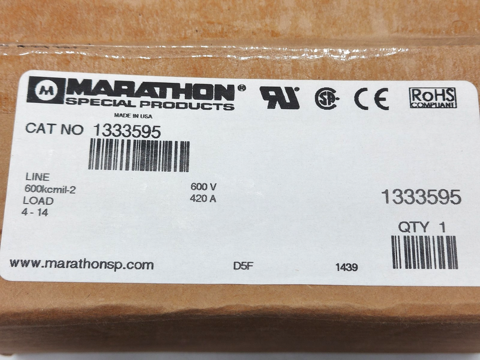 Marathon Special Products 1333595 Power Distribution Block 3-Pole 420A ...
