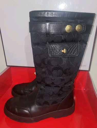 Coach Kayla Boots Black Size 5 | eBay
