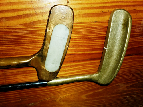 ⛳2 RH PUTTERS- Acushnet Bullseye Wide Flange Offset USA + 1 un-named ...