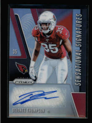 DEIONTE THOMPSON 2019 PANINI PRIZM SENSATIONAL SIGNATURES ROOKIE AUTO ...