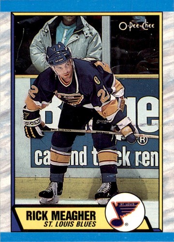 1989-90 O-PEE-CHEE RICK MEAGHER ST. LOUIS BLUES #116 | eBay
