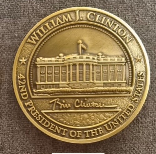 U.S.SECRET SERVICE 42ND PRESIDENT WILLIAM J CLINTON CHALLENGE COIN | eBay