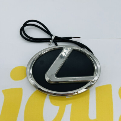 LEXUS LED 4D Emblem Logo 105mm*68mm (about 4.13 in*2.37 in) White Color ...