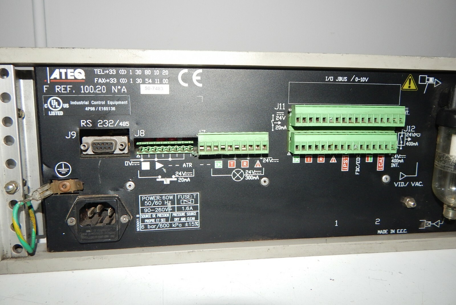 SA ATEQ F Ref 100.20 Leak Detection Detector Leckerkennung ...