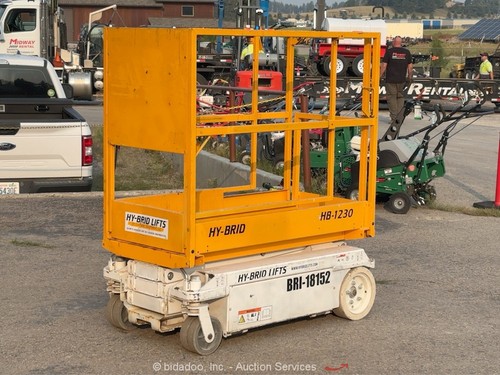 2017 HY-BRID HB-1230 12' Electric Scissor Lift Man Aerial Platform ...