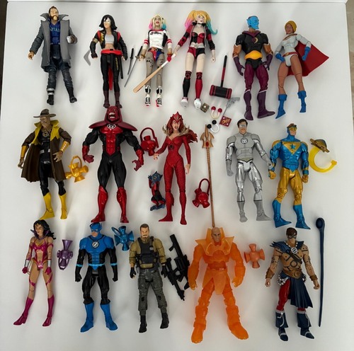 DC Figure Lot of 21 Mattel McFarlane DC Direct Harley Quinn Batman ...