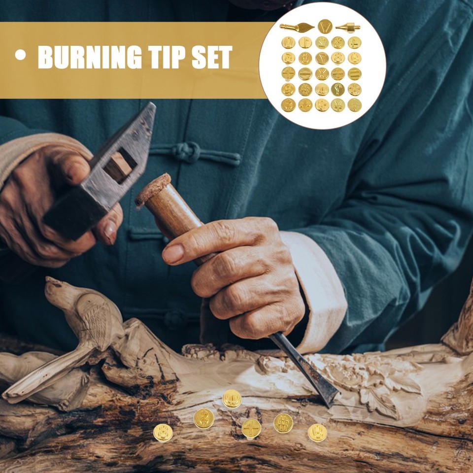 Pyrography Soldering Iron Set Wood Burning Tips Kit Professional | eBay ...