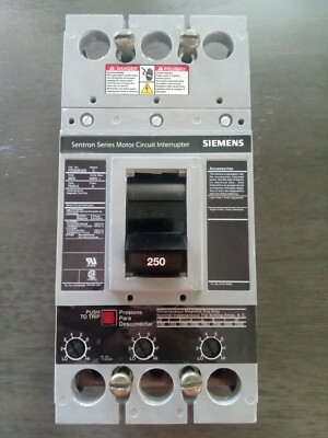 Siemens 3 pole 250 amp Sentron Series Motor Circuit Interrupter ...