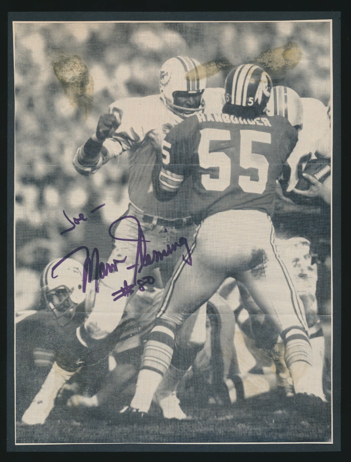 MARV FLEMING (1970's Miami Dolphins) ~7" x 9" Magazine Picture ...