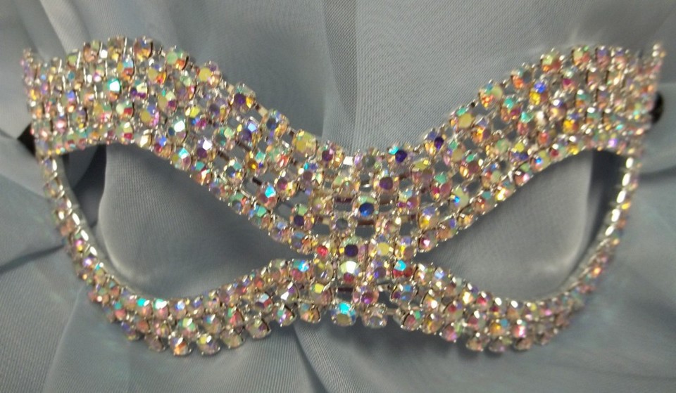 Full Rhinestone Crystal Masks Silver Gold Wedding Masquerade Mask | eBay