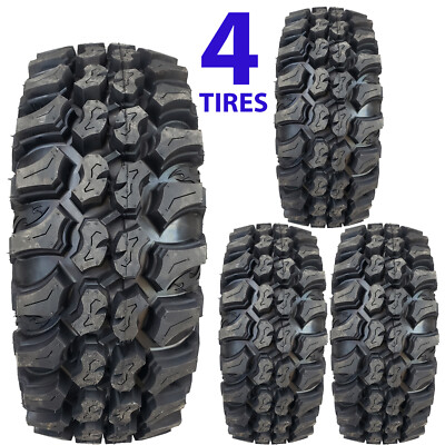 FOUR Mini Truck Tires 23x8R-12 23x8.00R-12 Super Grip CANINE 8ply ...