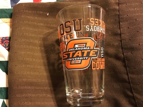 Vintage Oklahoma State University OSU Glass Cup Beer Stein Cowboys a ...
