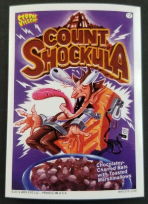 Cereal Killers 2012 Wax Eye Card # 12 Count Shockula Count Chocula ...
