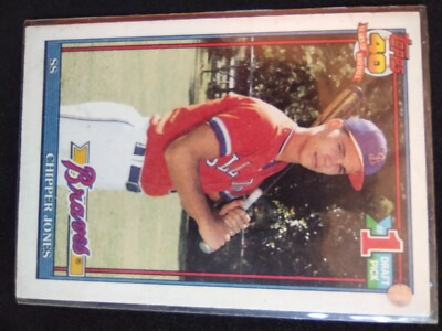 Chipper Jones Rookie Card #1 Draft Pick! Excellent condition. 1991 ...