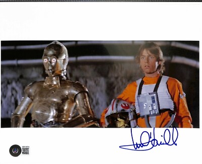 Mark Hamill as Luke Skywalker signed 8x10 Photograph BAS (Grad ...