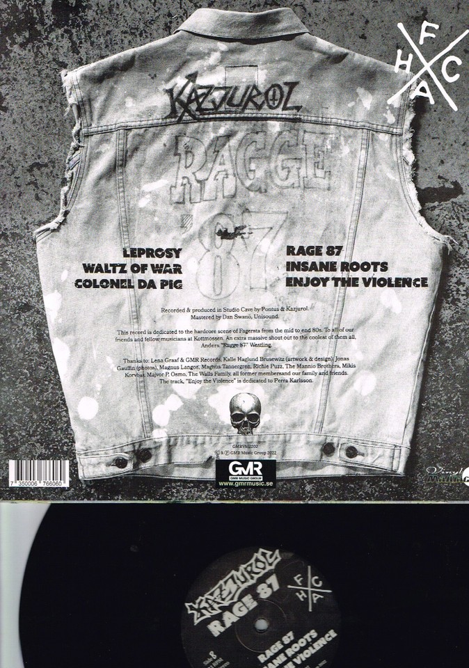 KAZJUROL - RAGE 87 GREAT NEW 2023 6 TRACK MINI LP FROM SWEDISH ...