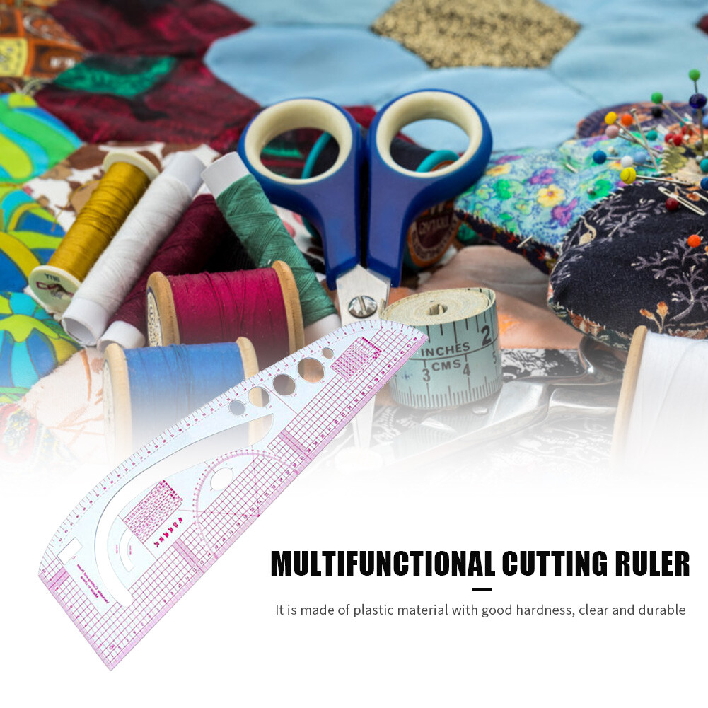 1pc 45x13cm Plastic Drawing Tailor Ruler DIY Household Sewing Measuring ...