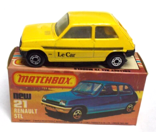 Vintage Matchbox Superfast #21 Renault 5TL Le Car w/box | eBay