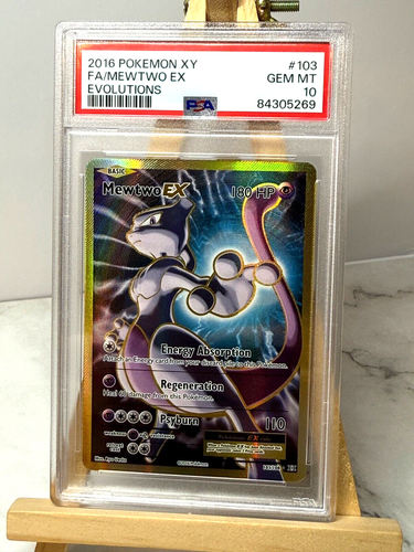 Mewtwo EX 103/108 PSA 10 Gem Mint Pokémon Card Evolutions Full Art TCG ...