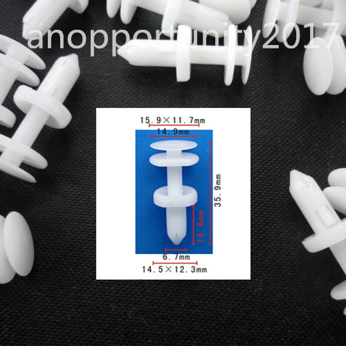 100x Nylon Roof Trim Door Panel Clips Rivet Retainer for GMC Jimmy ...