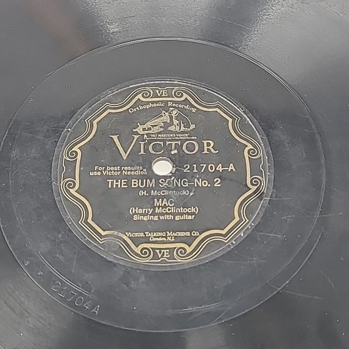 78 RPM Record - MAC, Victor 21740 The Big Rock Candy Mountains/Bum Song ...