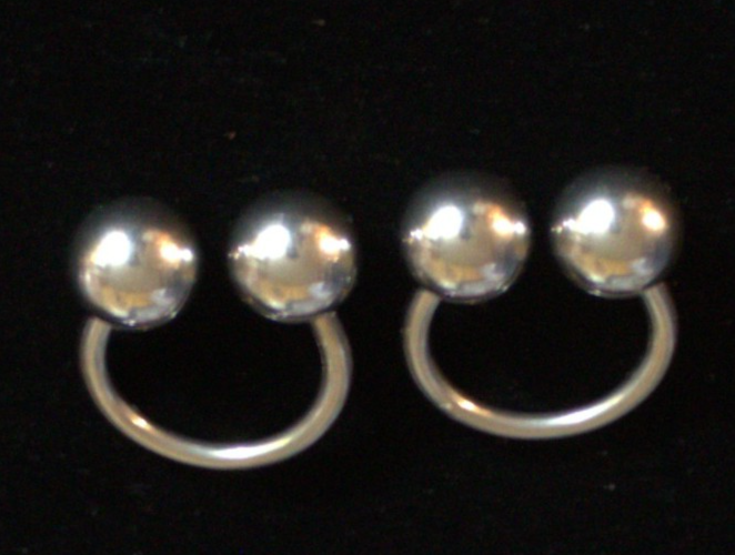 1pc 12g Big Ball 316L 10mm 8mm 6mm Surgical Steel 316L Prince Albert ...