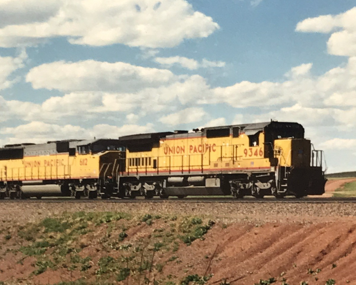 Union Pacific Railroad UP #9346 GE C40-8 Locomotive Snapshot Photograph ...