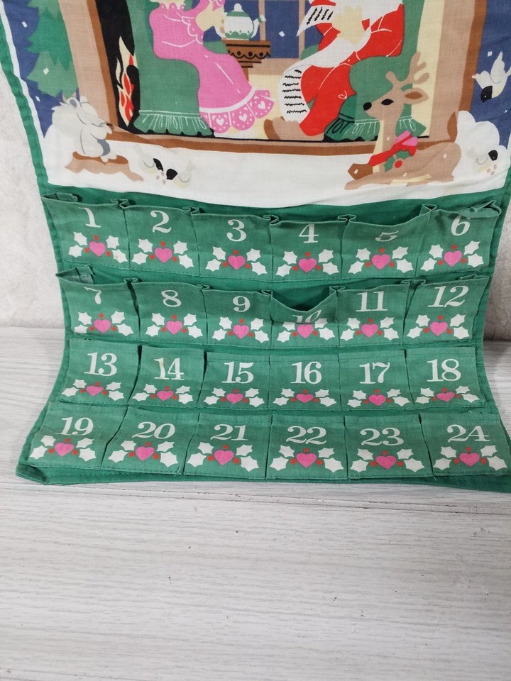 christmas Avon 1987? Countdown To Christmas Fabric Advent Calendar NO ...