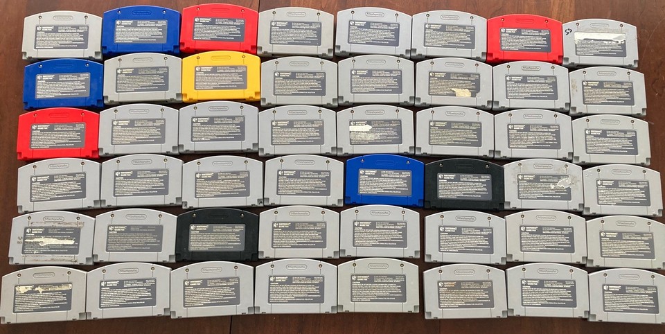 Nintendo 64 Game Lot 48 Authentic N64 Cartridges Mixed Bundle Cleaned ...