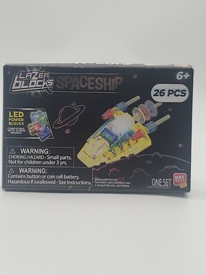 Spaceship Lazer Blocks LED Power Blocks Building Set 26 Pieces BN Never ...