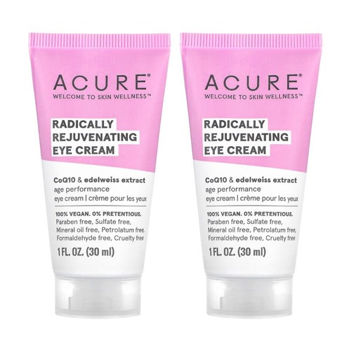 Acure Organics Radically Rejuvenating Eye Cream 1 fl oz 30 ml Cruelty ...