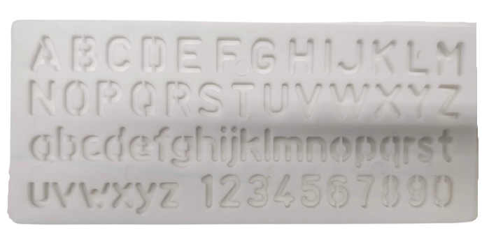 4 x Stencil Set 5mm to 30mm Alphabet Letters Number Plastic Large ...