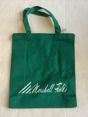 Vintage Marshall Fields Green Canvas Reusable Shopping Tote Bag NWT | eBay