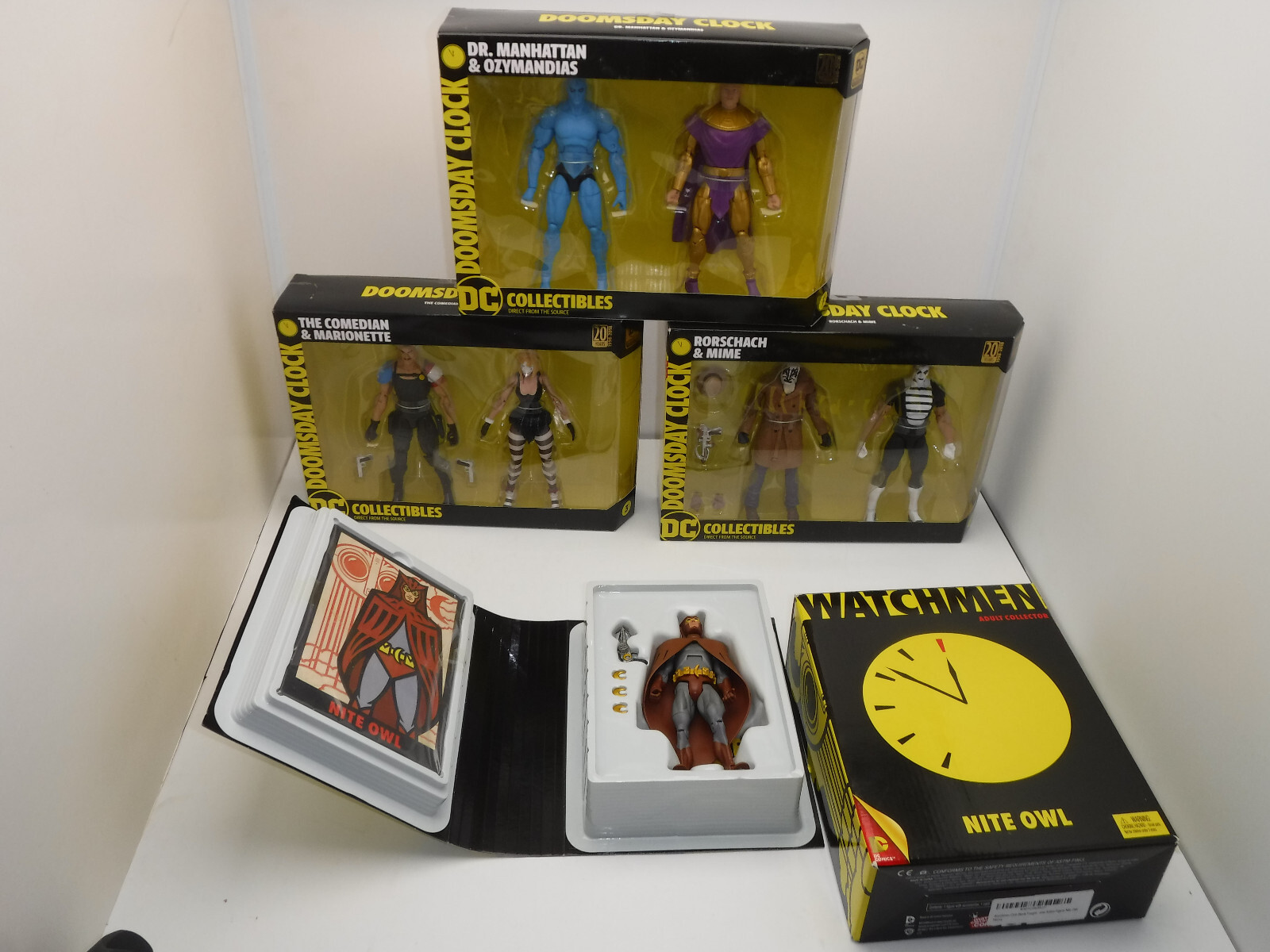 DC Collectibles Doomsday Clock Complete SET Watchmen Action Figures (7 ...