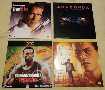 Laserdisc Lot - Predator, True Lies, Anaconda, Nick of Time. Very Good ...