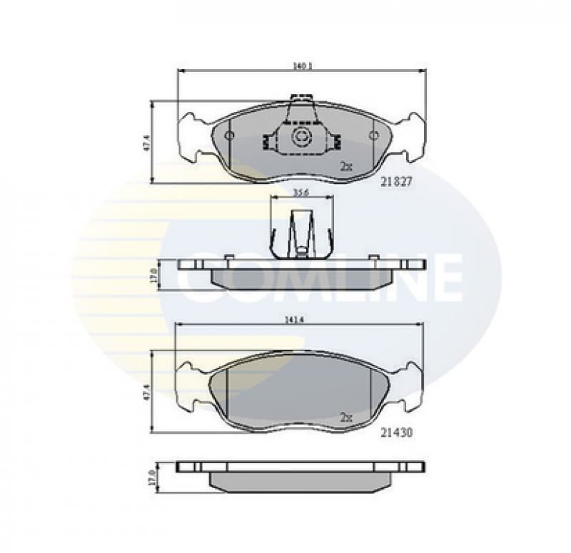 NEW COMLINE FRONT BRAKE PADS SET BRAKING PADS GENUINE OE QUALITY ...