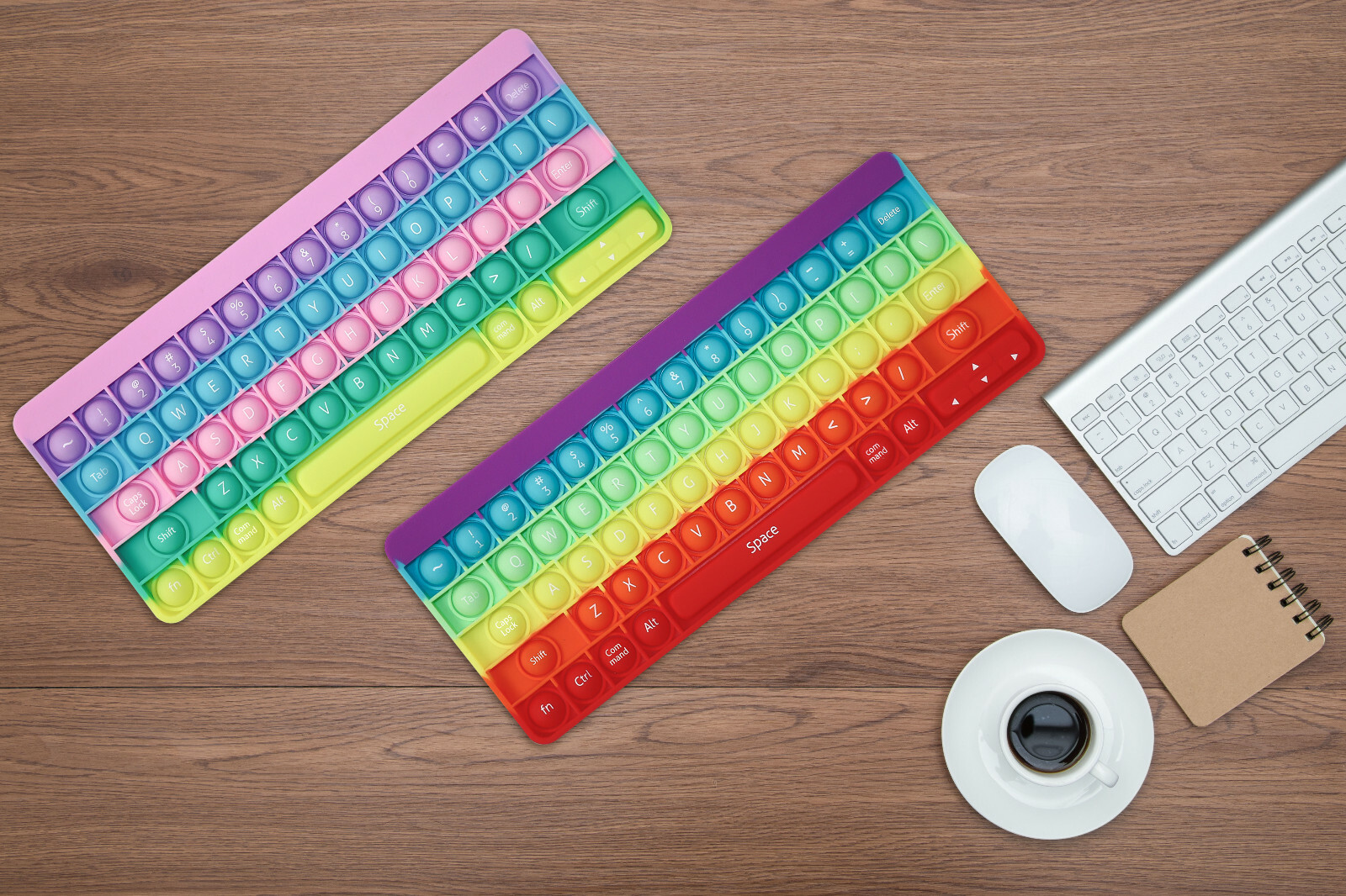 Pop it Fidget Toy Keyboard Tastatur Anti Stress Baby Kinder Spielzeug ...