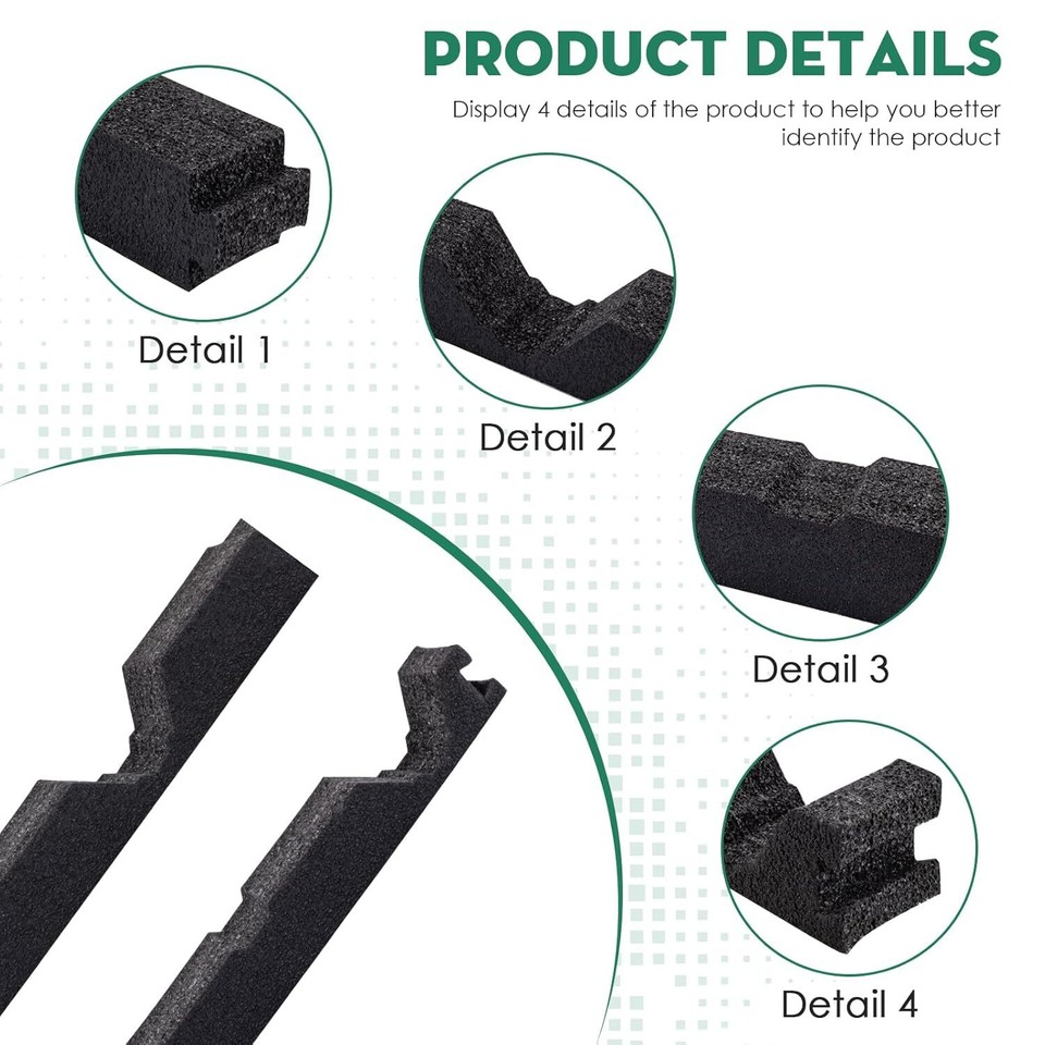 R Panel Foam Closure Strips 9 Fits for Metal Corrugated Roofing outer ...