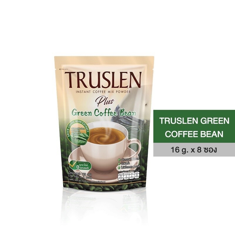 5x Truslen Plus Green Coffee Bean Instant Mix Powder Drink No Sugar No ...