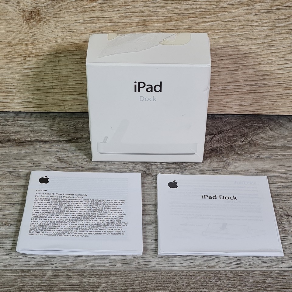 Apple iPad Genuine Desktop Docking Station, A1352, White for IPAD 1 2 3 ...